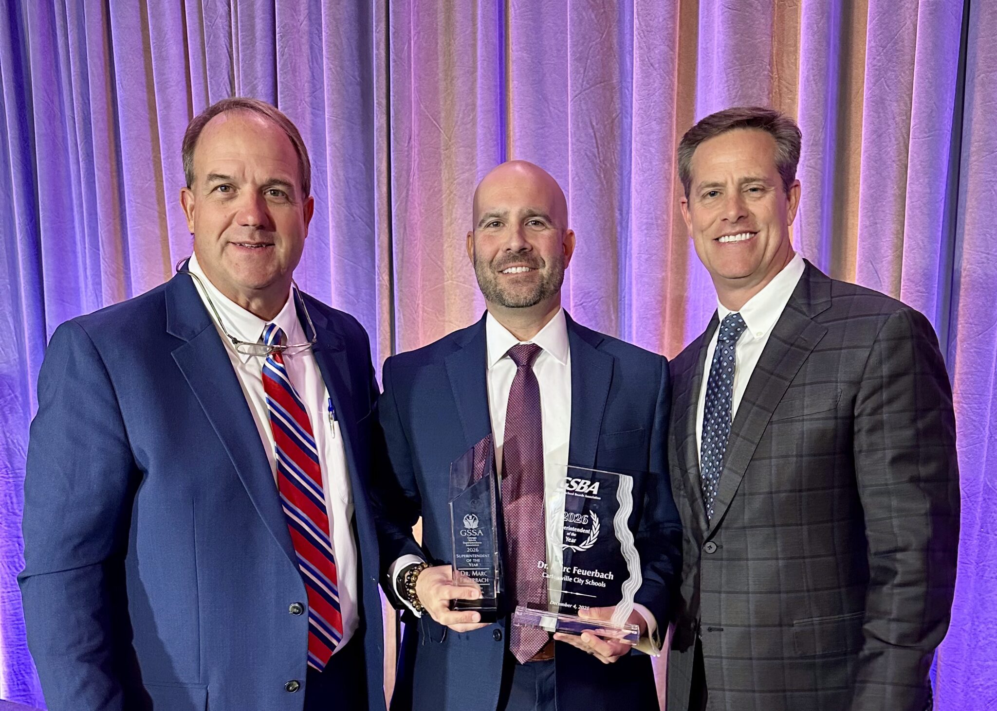 Congratulations!! Dr. Marc Feuerbach is the 2026 Georgia Superintendent ...